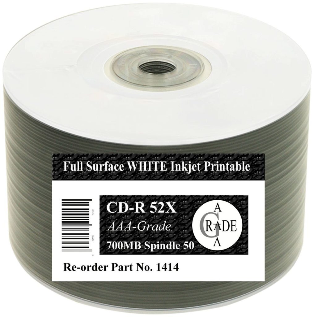 300 CD-R 52x Full-Face Printable RitekOEM Ref: 1414 - Optical-Disc Supplies Ltd ** for B2B Trade ...