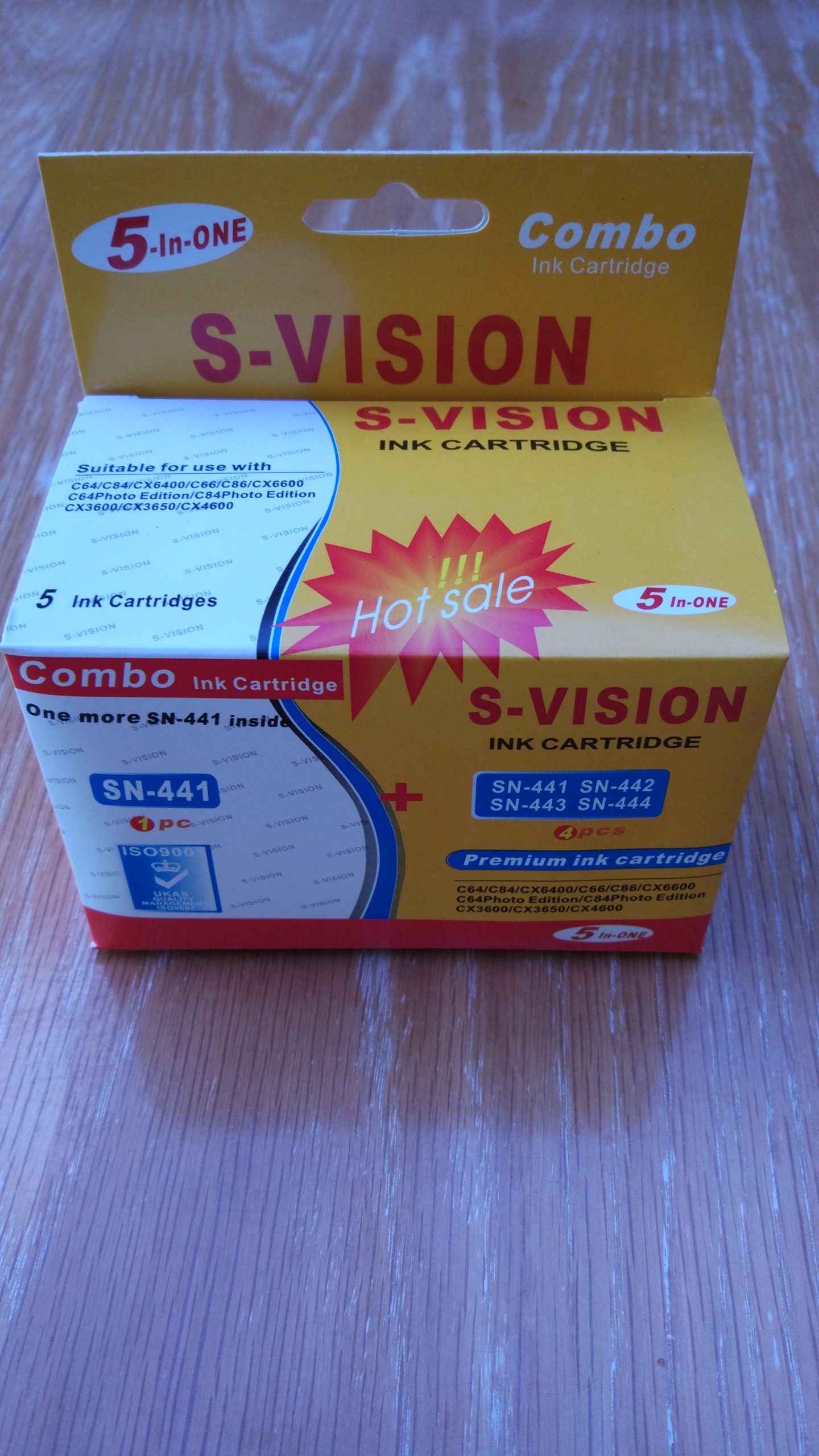 (SET of 5 = 3 colors + 2 BLACK) Compatible T0441 T0442 T0443 T0444 Ink ...