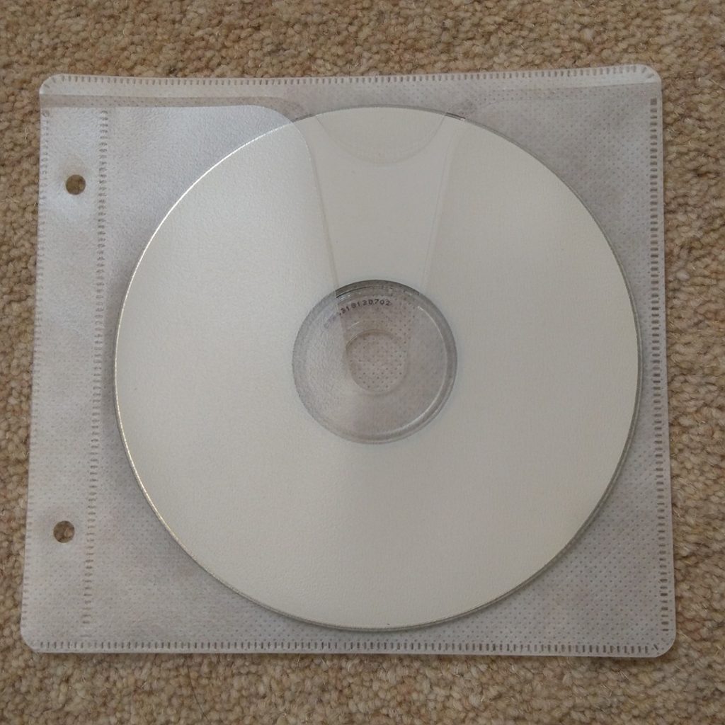 10 x Deluxe CD Ring Binder Storage Sheets, each sheet Holds 2 CDs ...